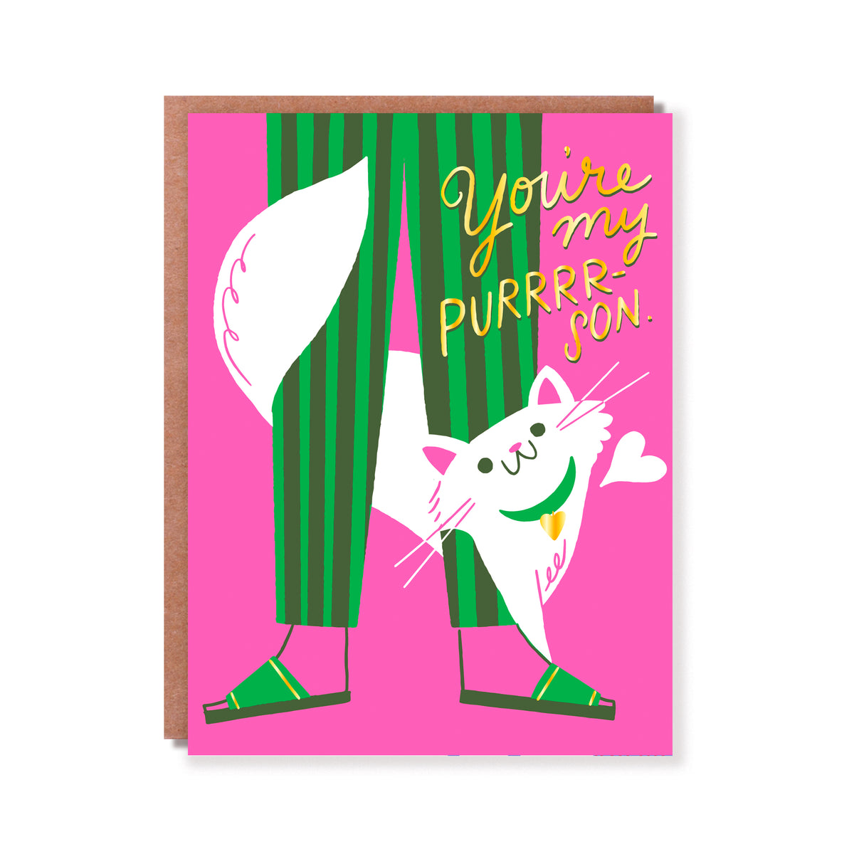 Cat Purrrr-son Love Greeting Card – Hello!Lucky