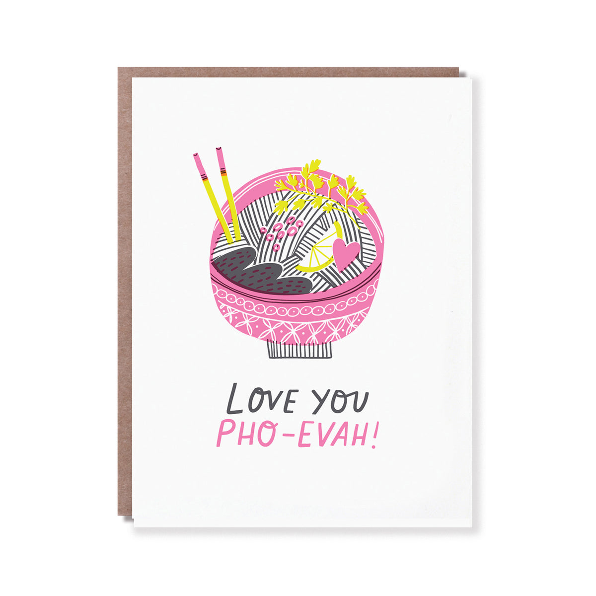 Pho Real Pun Greeting Card – Hello!Lucky