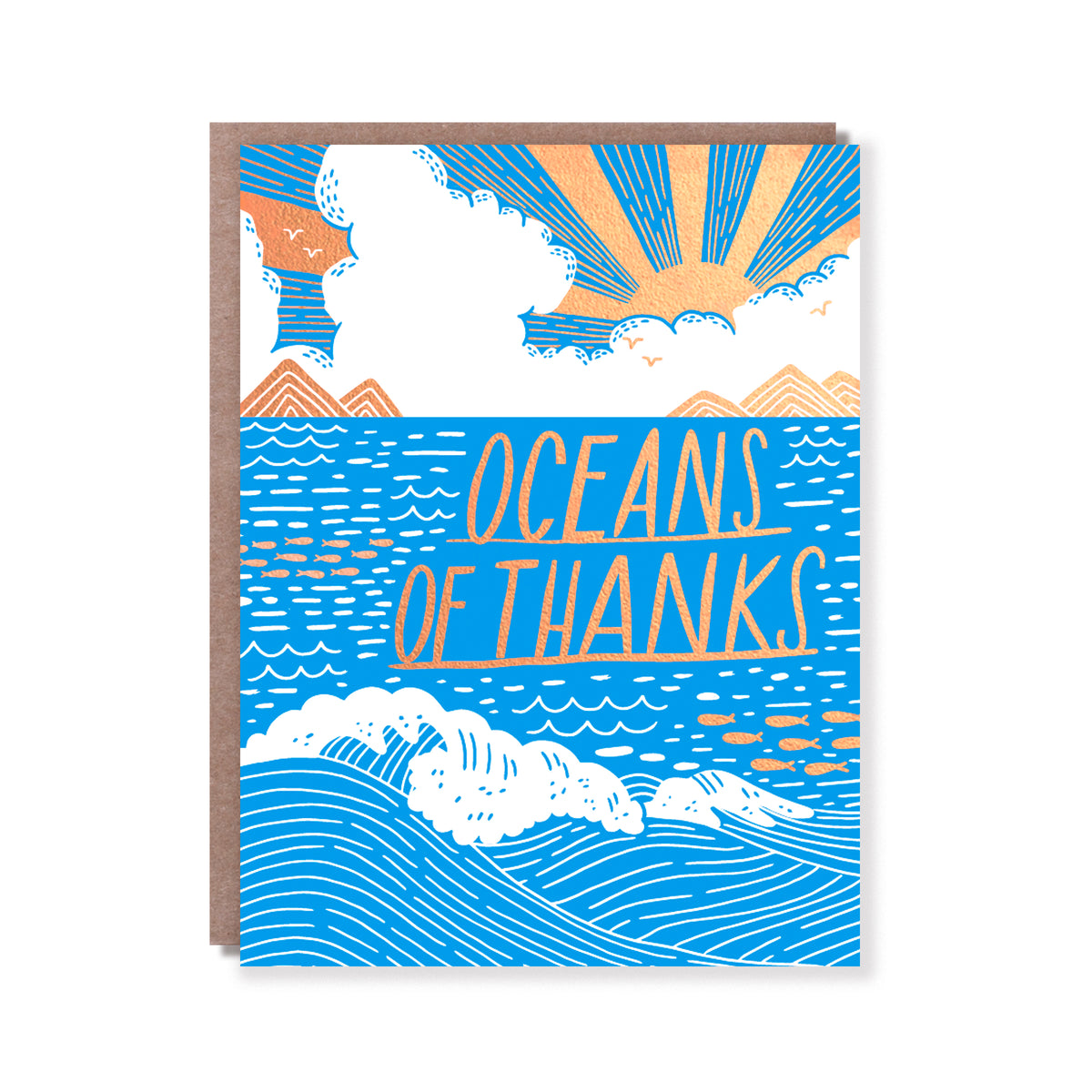 Oceans of Thanks Greeting Card – Hello!Lucky