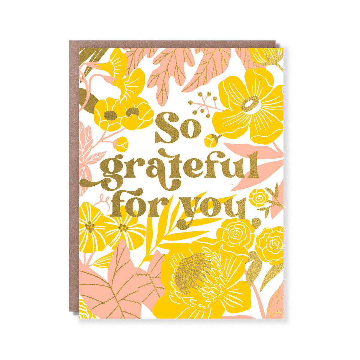 Grateful Flowers Greeting Card – Hello!Lucky